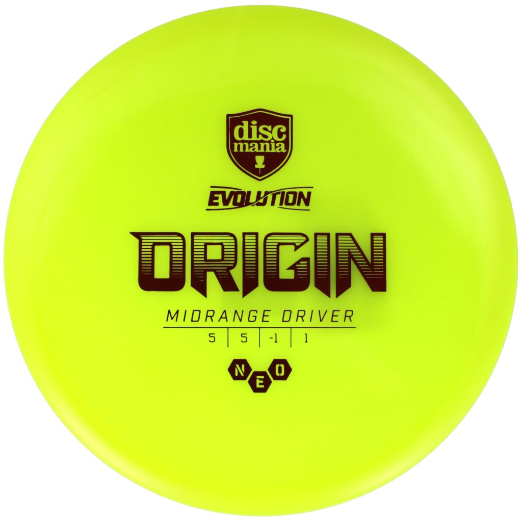 Discmania - Frisbeegolf Midrange - NEO Origin - Gul - Norsk Frisbeegolf